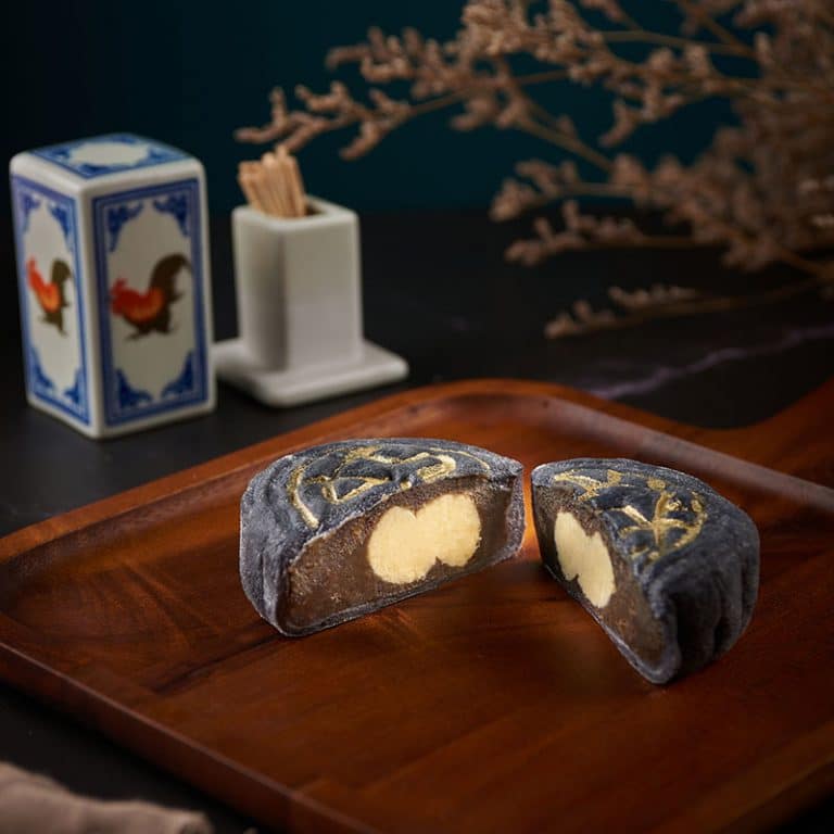 Black Sesame Handmade Mooncake - Chicken Pie Kitchen & Don Signature Crab